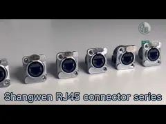 IP44 Rj45 Conector Industrial Soldador Masculino Fêmea 8pin Corno Plug Directo