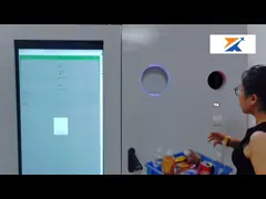 Máquina de venta inversa inteligente con inteligencia artificial detectan código de barras detectan soporte de lenguaje personalizado