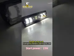 heavy quality metal white yellow dual color motorcycle led headlight outdoor work light