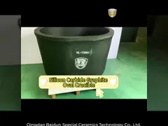 15.5kg capacity cylindrical crucible excellent chemical resistance 1650.c max temp