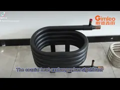 9.2kw Coaxial Heat Exchanger For Heavy Duty Applications Tube In Tube Heat Exchanger With GY-0092C