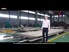 industrial self supporting corner tube boiler with natural circulation cooling