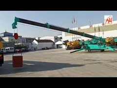 xdem construction equipment telescopic boom 1ton-8 ton spider cranes electric dual power
