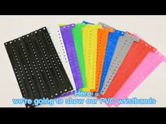 Personalised Self Adhesive Wristbands Event Vinyl PVC Bracelets