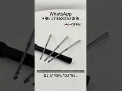 Brocas de carburo de precisión sin recubrimiento 1mm - 20mm para aluminio