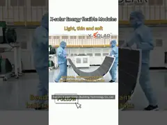 optimum operating current 13.13a light weight half-soft flexible bipv solar module panel for archite