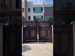 aluminum privacy driveway gates external sliding doors for chinese square powder coated