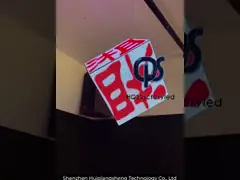 energy efficient p3.91 cube led video wall magic cube led display