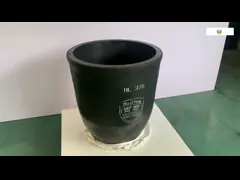 cylindrical high purity crucible silicon carbide graphite for aluminum melting