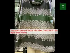 Graphene composito stampa grafica tessuto conduttivo PU film stampa digitale tessile