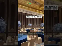 45dB Soundproof Level Gala Banquet Hall Partition Wall Customization