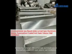 非従来のサイズ 色の選択 アルミニウム フェニエール フルーアカーボン 覆い アンチ 静的 外壁設置
