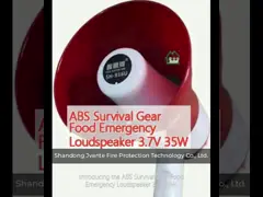 Equipamento de sobrevivência ABS Alto-falante de emergência alimentar 3.7V 35W