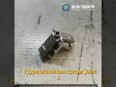 45 degree connecting sliding window and door connector aluminium window corner with squre hole