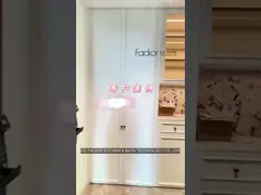 u-shaped stainless steel wardrobe with light french style