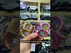 owl light 3 eyes white yellow dual color flash plastic iron aluminum led fog light headlamp