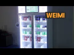 frozen food egg smart fridge vending machine in micron unmanned market
