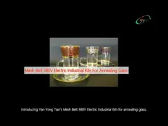 mesh belt 380v electric industrial kiln for annealing glass