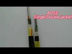 aerial adss fiber optic cable suspension self supporting span 100m 200m