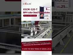 520w bipv solar modules steel roof plates 13.36a optimum operating current