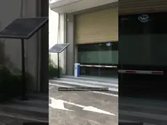 embedded solar barrier gate with 1st generation non spring motor