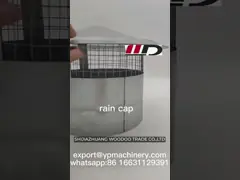 Galvanizzato Top Cune Rotondo Cappotto Camini Con schermo Camino Cappotto di scarico regolabile