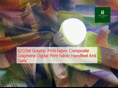 62gsm graphic print fabric composite graphene digital print fabric handfeel anti static