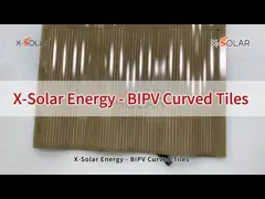 50 와트 곡선 태양광 지붕 타일 태양광 모듈 타일 고효율