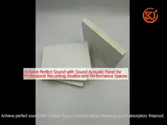 1220*2440mm개정 가능한 패턴 모양 폴리에스터 섬유 물질 음 흡수판 48 가지 색상, 우수한 음 흡수 효과, 쉽고 빠른 설치