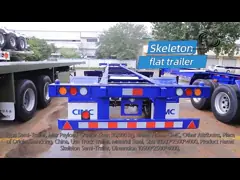 high quality heavy load capacity trailer skeleton parts container transportation