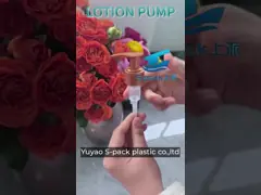 24/410 face clean hand wash travel set plastic lotion pump with locking clip