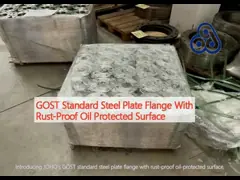 gost standard steel plate flange with rust-proof oil protected surface