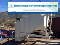 Capacidad de 30 L/h Sedimentación de lamella para una fácil instalación en el tratamiento de aguas residuales municipales