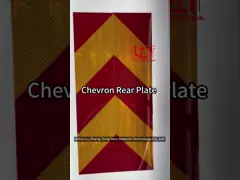 hi vis yellow vehicle conspicuity markings lorry marker boards red