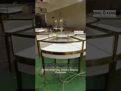 modern upscale locking glass jewellery display cabinets no installation with lighting