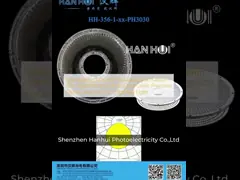 3030&2835 LEDs 120° Available233×11.4mm Size High-Efficiency Anti-Glare Cover Precision Optics Lens For UFO High Bay Light