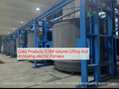 glass products 1cbm volume lifting and annealing electric furnace