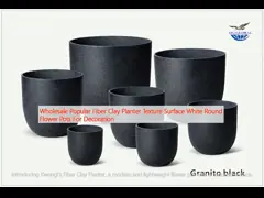 High Durability Of Fiber Clay Planters For Garden