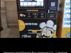 터치 스크린으로 자동인 기계 키오스크를 파는 뜨거운 식품 햄버거샌드위치