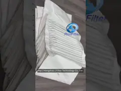 Filtro da tasca a piatto non tessuto ad alta efficienza per raccoglitore di polvere