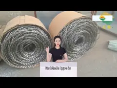 Filo spinato a fisarmonica galvanizzato immerso caldo di stile piano ad alta resistenza