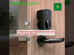 tt smart bluetooth door lock abs keyless entry door lock 35mm - 75mm with durable materials