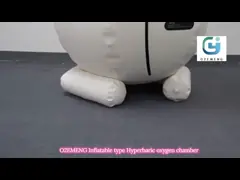 oxygen therapy soft sitting hyperbaric chamber 1.5-2.0 ata pressure 150x150x150cm size