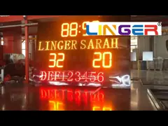 710mmX2075mmX70mm Green Color AFL Electronic Scoreboard UV Protection