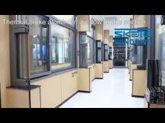double inward opening thermal insulated aluminum casement windows