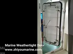 4 clip accommodation steel marine weathertight door 10mm thickness