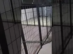 6ft height welded steel dog kennel powder coated dog run house