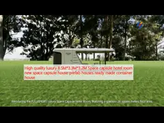 waterproof prefab capsule house / capsule tiny house luxury for outdoor