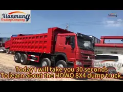 automatic 8x4 371hp sinotruk howo mine sand dump tipper truck 40 ton 60 ton in africa