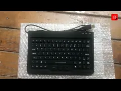 IP67 防水 防塵 産業用 シリコン バックライト キーボード + タッチパッド 390g USB 車用 -40°C